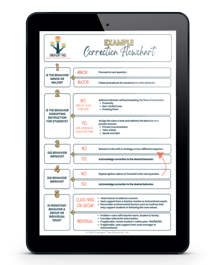 Correction Flowchart Example | Emergent Tree