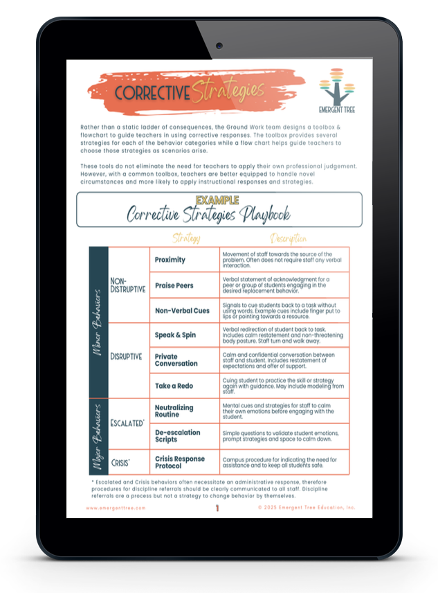 Corrective Strategies Playbook | Emergent Tree